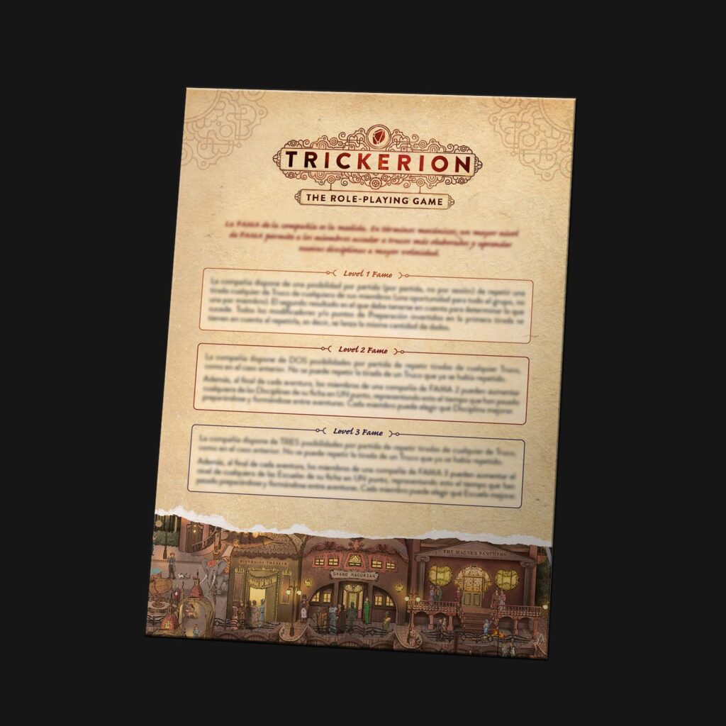 Trickerion Cheat Sheets – Shadowlands Games